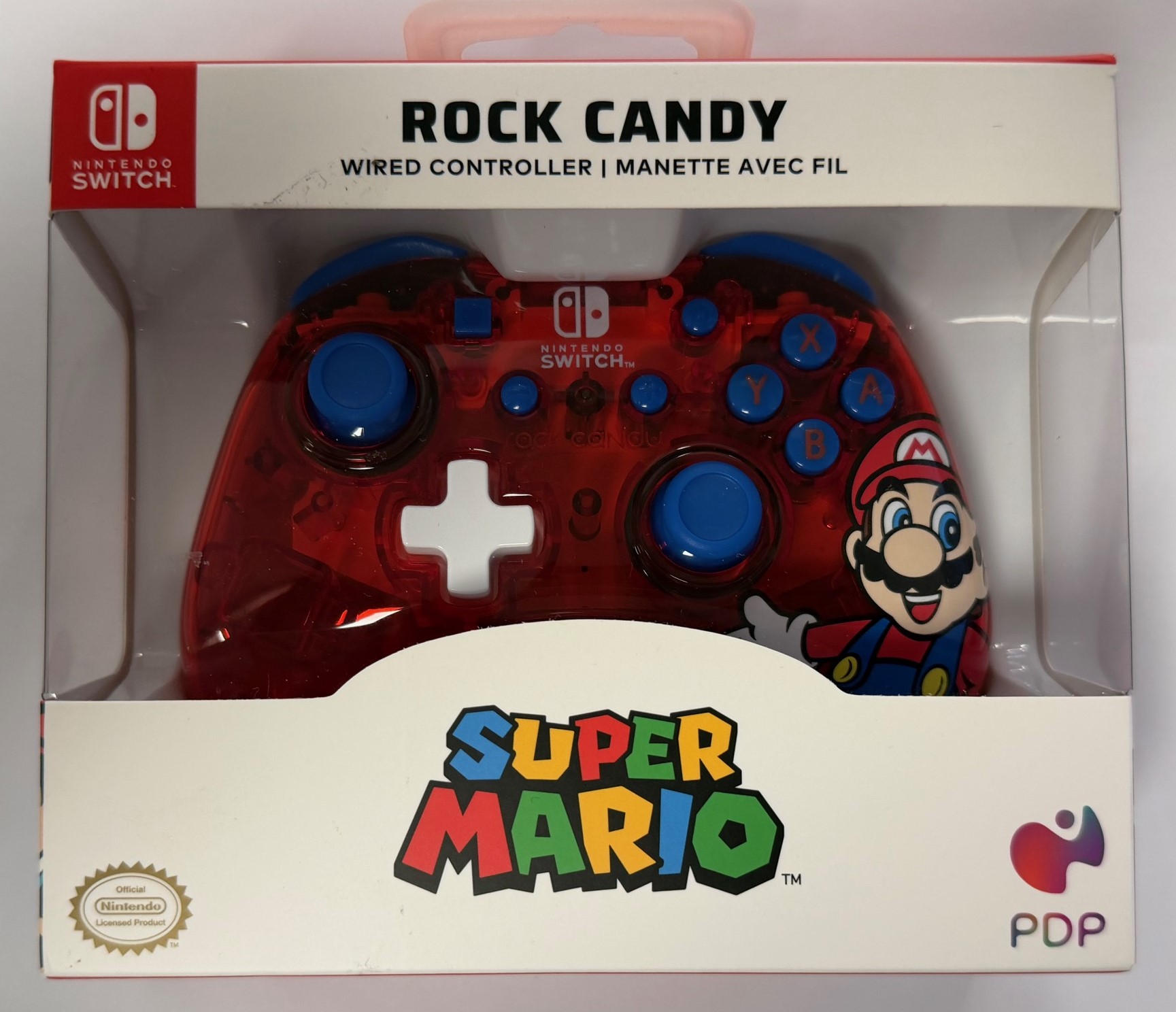 New Rock Candy Super Mario Wired Controller Nintendo Switch Official ...